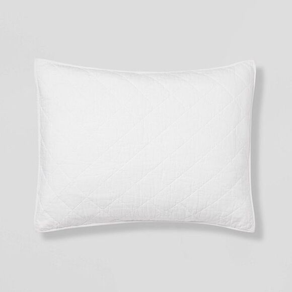 Threshold | Bedding | Threshold Standard Diamond Stitch Cotton Linen ...
